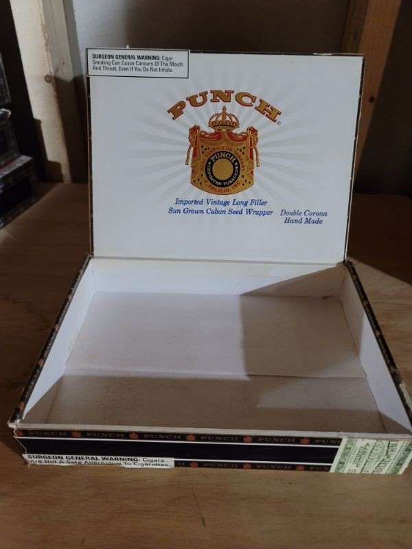 Punch EMS Double Corona Empty Cardboard Box | Smokin' Betty's Cigars
