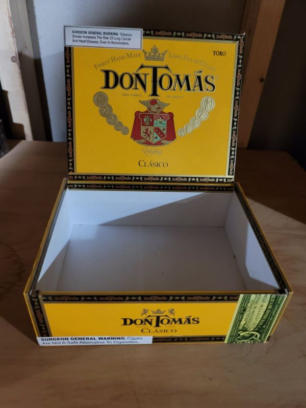 Don Tomas Clasico Toro Empty Cardboard Box | Smokin' Betty's Cigars