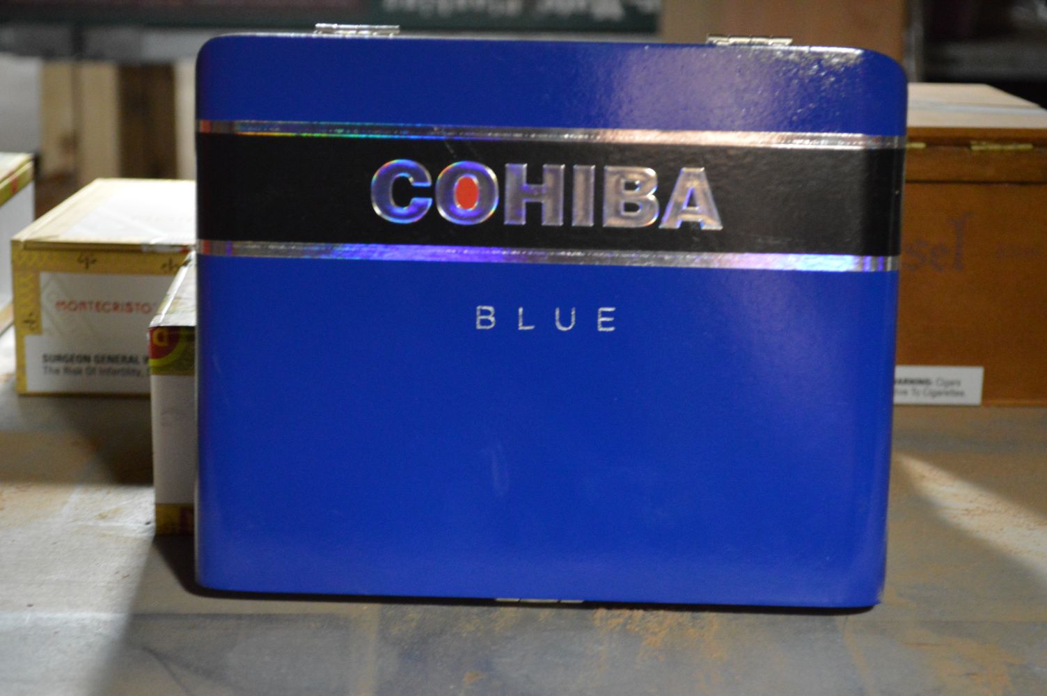 Cohiba Blue Robusto Empty Wooden Box | Smokin' Betty's Cigars