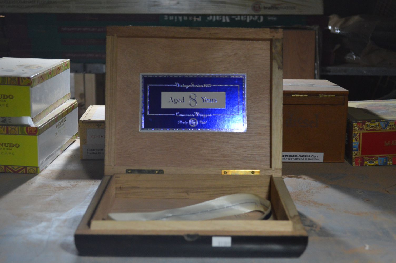 Rocky Patel Vintage 2003 8 Year Cameroon Wrapper Toro Empty Wooden Box ...