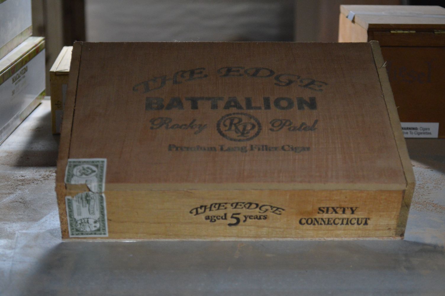 Rocky Patel The Edge Battalion Sixty Connecticut Empty Wooden Box ...