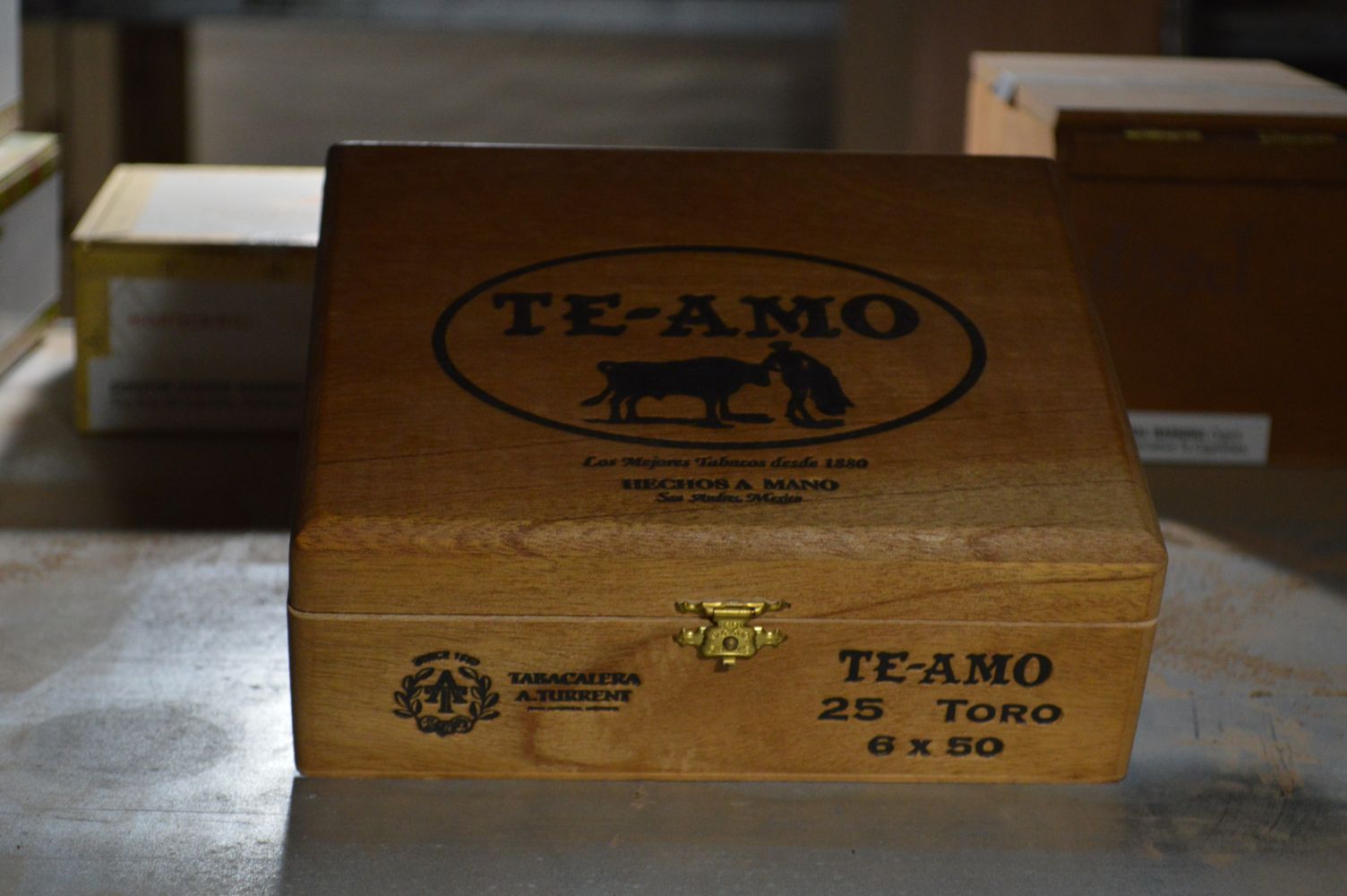 Te Amo Toro Empty Wooden Box | Smokin' Betty's Cigars
