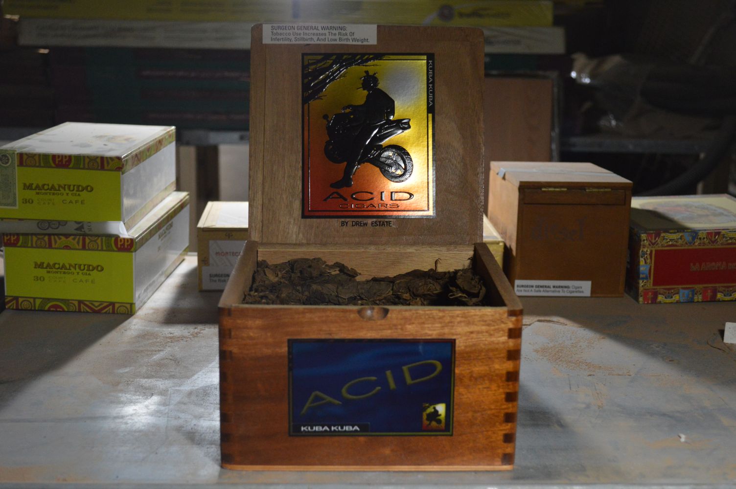 Acid Kuba Kuba Empty Wooden Box | Smokin' Betty's Cigars