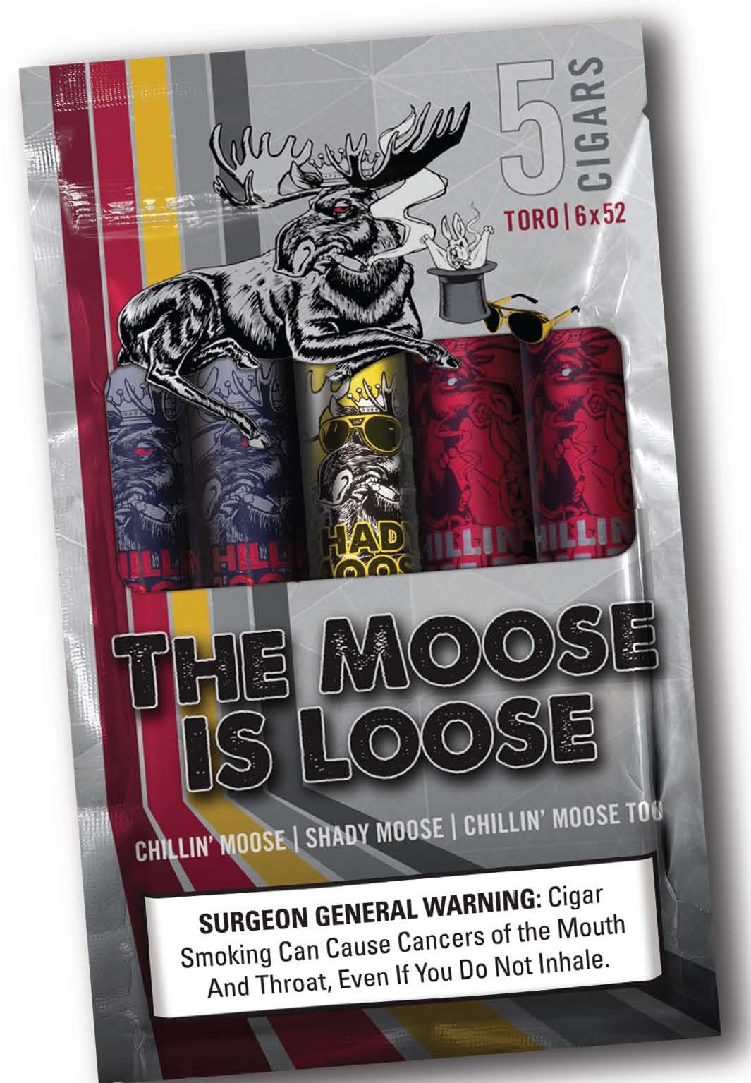 Smokin' Betty's Cigars: Chillin Moose Toro Sampler Humidified Pack