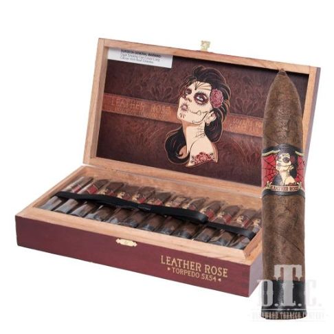 Smokin' Betty's Cigars: Leather Rose Petite Corona